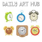 Cute Clocks Clip Art Set – Daily Art Hub // Graphics, Alphabets & SVG