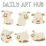 Cute Dogs Breed Clip Art Set – Daily Art Hub // Graphics, Alphabets & SVG