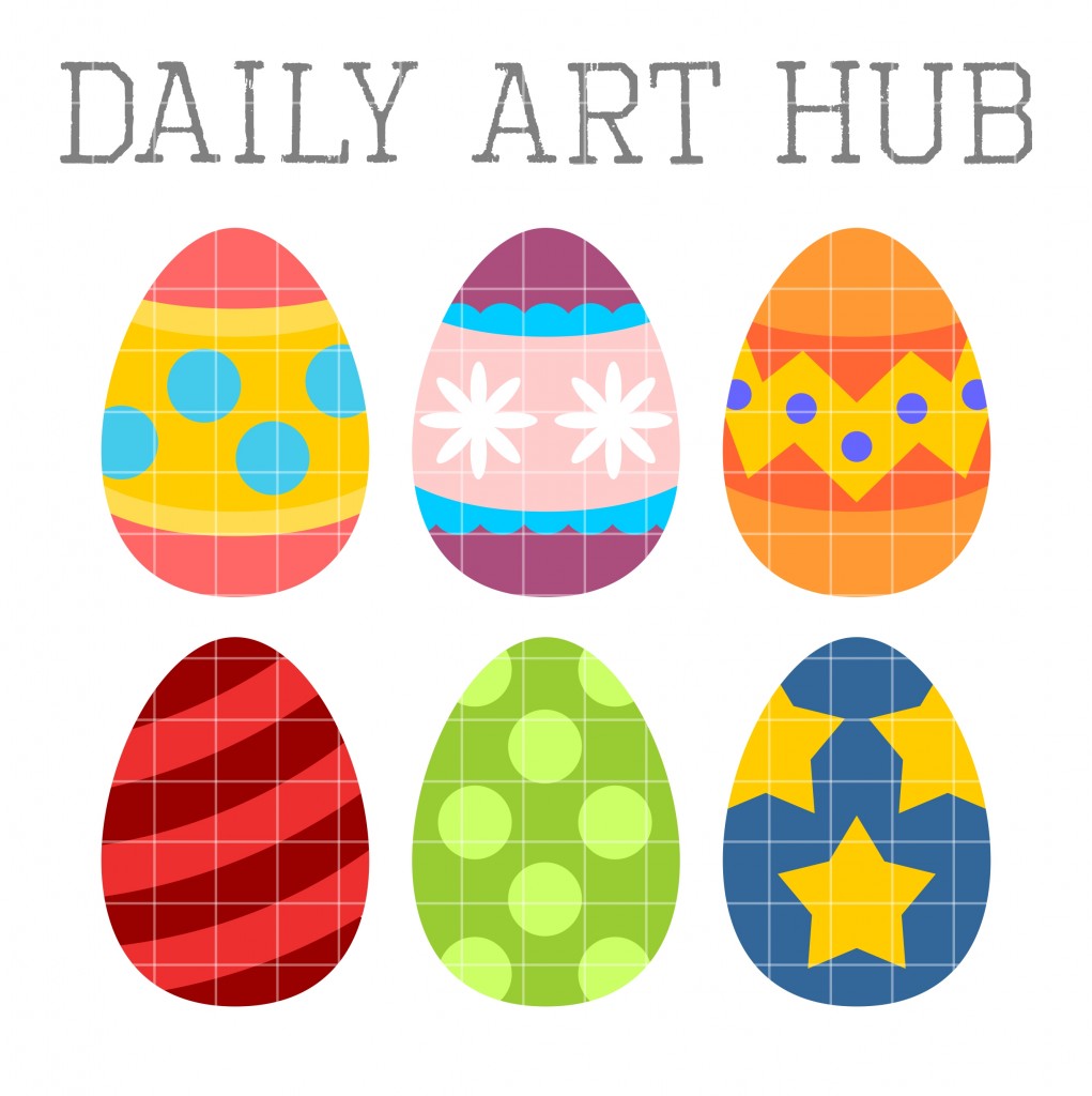 Cute Easter Eggs Clip Art Set – Daily Art Hub // Graphics, Alphabets & SVG