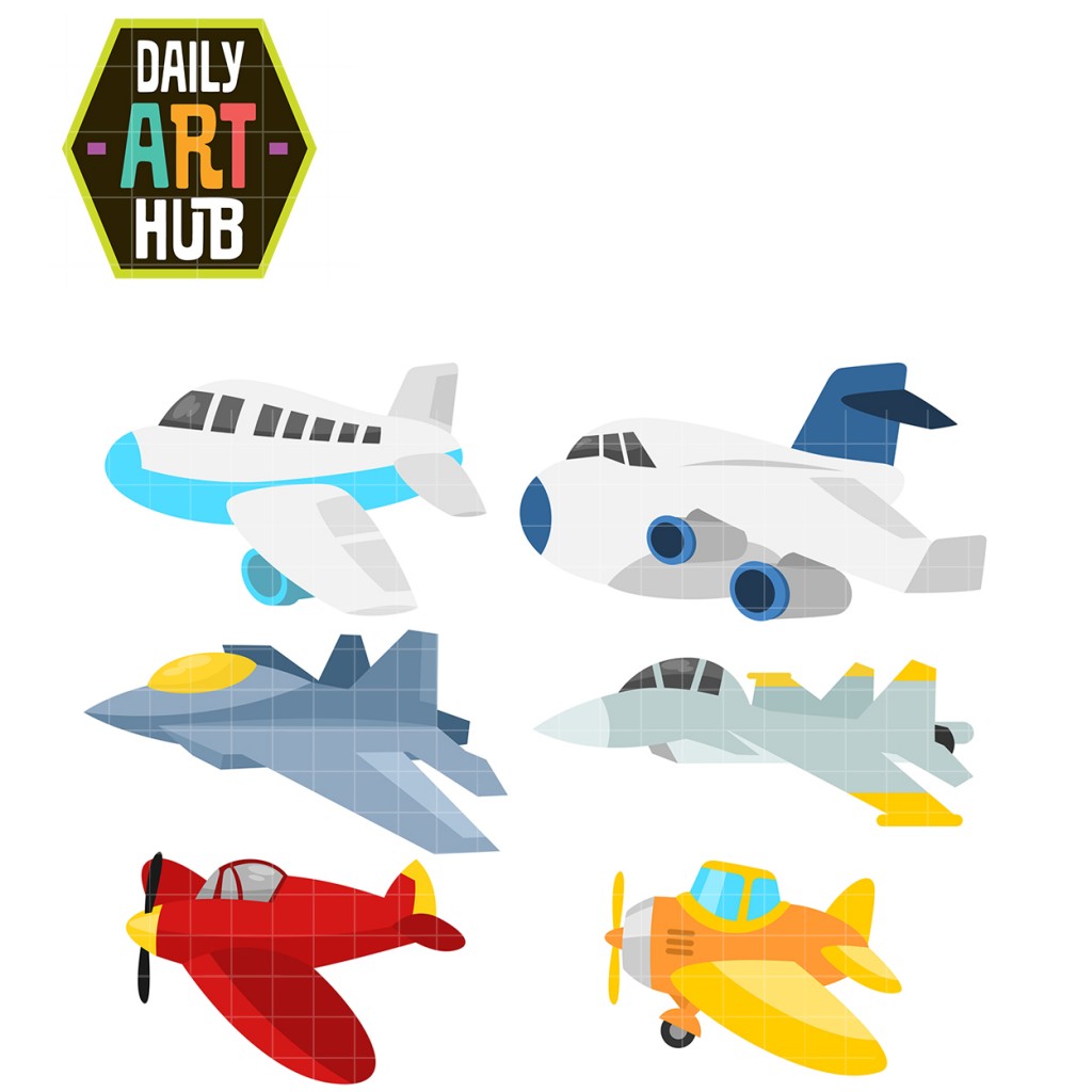Super Deformed Planes Clip Art Set – Daily Art Hub // Graphics ...
