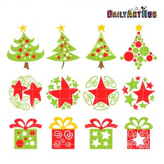 Christmas Ornaments Clip Art Set – Daily Art Hub – Free Clip Art Everyday