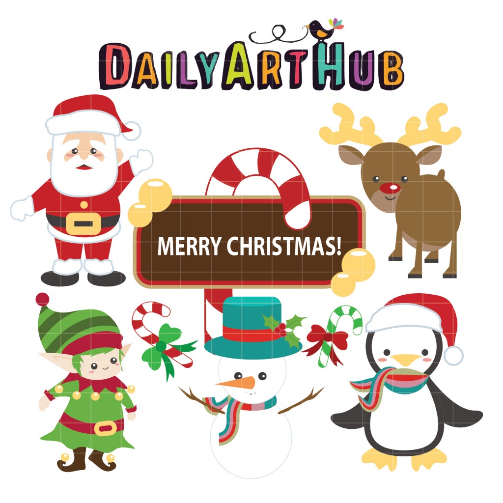 Christmas Clip Art Set – Daily Art Hub // Graphics, Alphabets & SVG