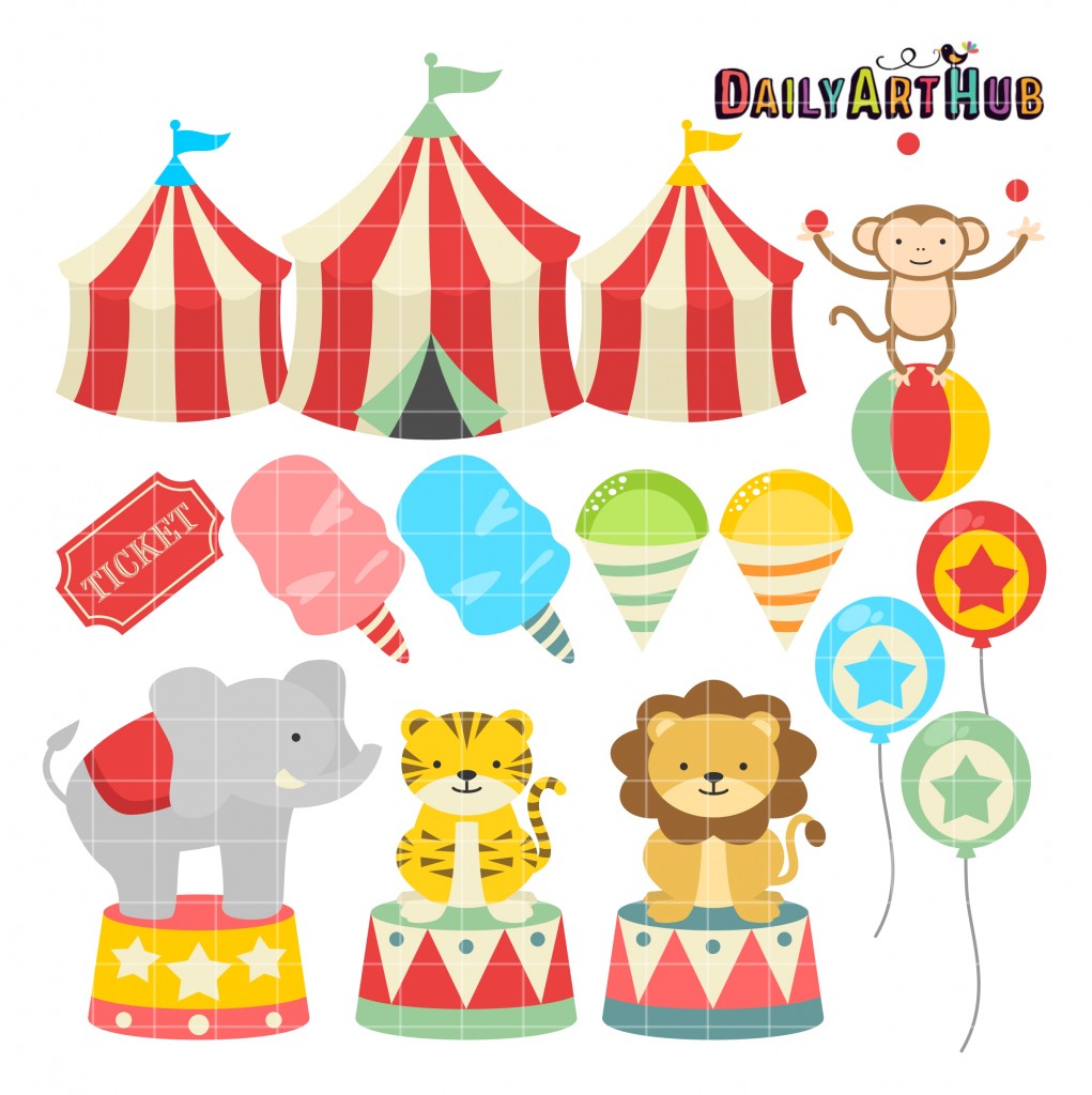 Cute Vintage Carnival Clip Art Set – Daily Art Hub // Graphics ...