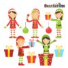 Christmas Elves Clip Art Set – Daily Art Hub // Graphics, Alphabets & SVG