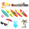 Surfs Up Clip Art Set – Daily Art Hub // Graphics, Alphabets & SVG