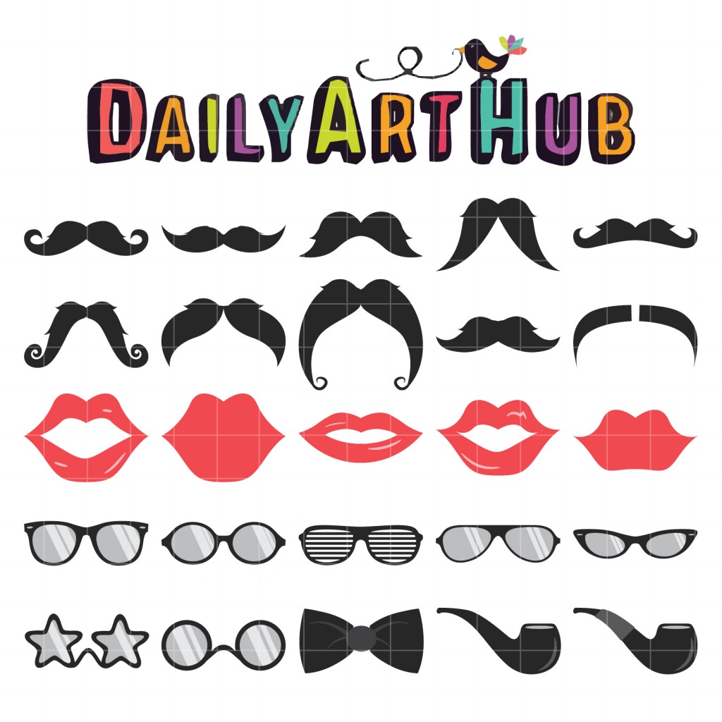 Hipster Pack Clip Art Set – Daily Art Hub // Graphics, Alphabets & SVG