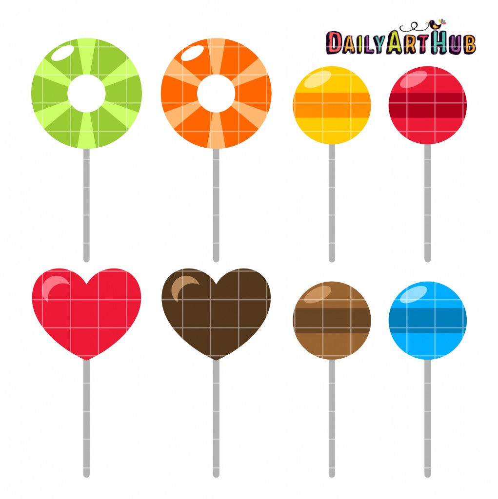 Lollipops Clip Art Set – Daily Art Hub // Graphics, Alphabets & SVG