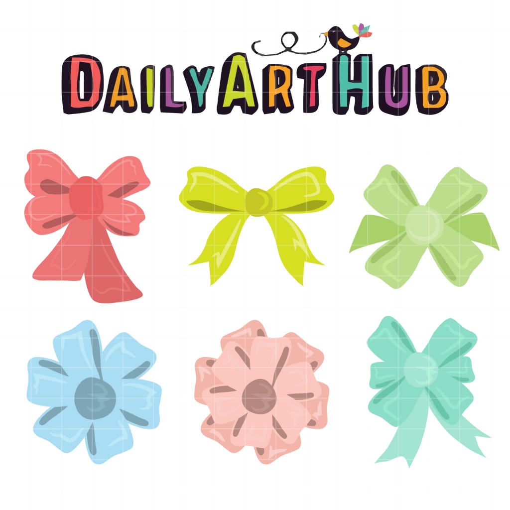 Ribbons Clip Art Set – Daily Art Hub // Graphics, Alphabets & SVG