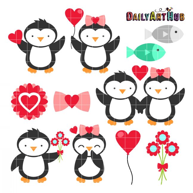 Valentine Hearts Clip Art Set – Daily Art Hub – Free Clip Art Everyday
