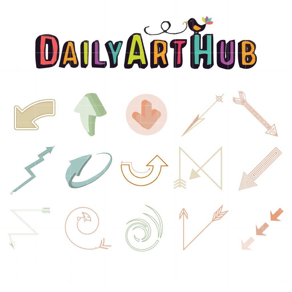 Arrows Clip Art Set – Daily Art Hub // Graphics, Alphabets & SVG