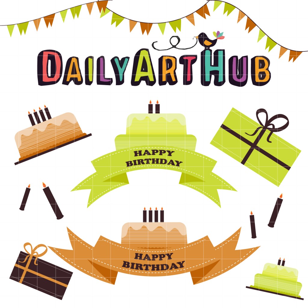 Birthday Party Clip Art Set – Daily Art Hub // Graphics, Alphabets & SVG