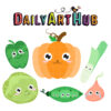 Cute Vegetables Clip Art Set – Daily Art Hub // Graphics, Alphabets & SVG
