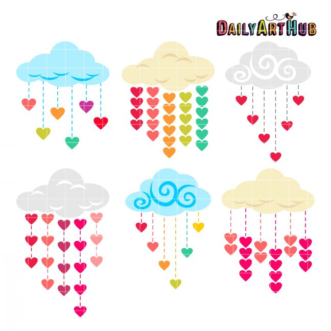 Valentine Hearts Clip Art Set – Daily Art Hub – Free Clip Art Everyday