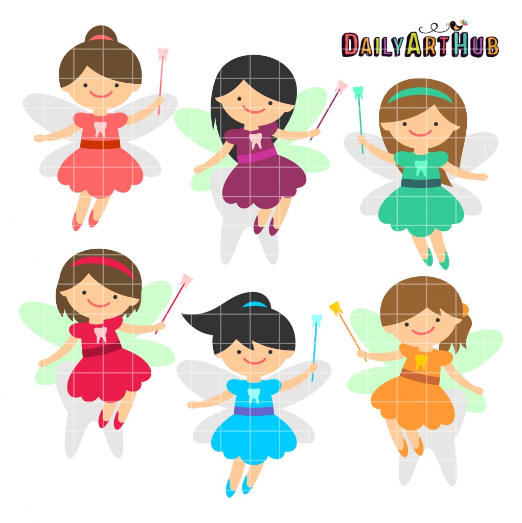 Tooth Fairies Clip Art Set – Daily Art Hub // Graphics, Alphabets & SVG
