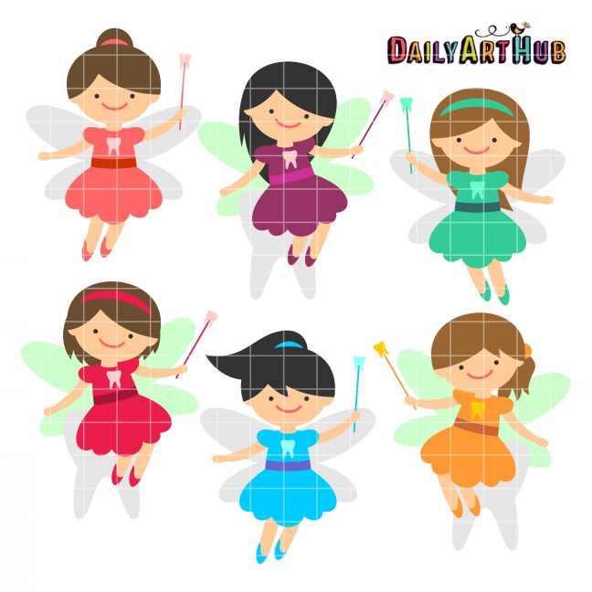 Tooth Fairies Clip Art Set – Daily Art Hub // Graphics, Alphabets & SVG