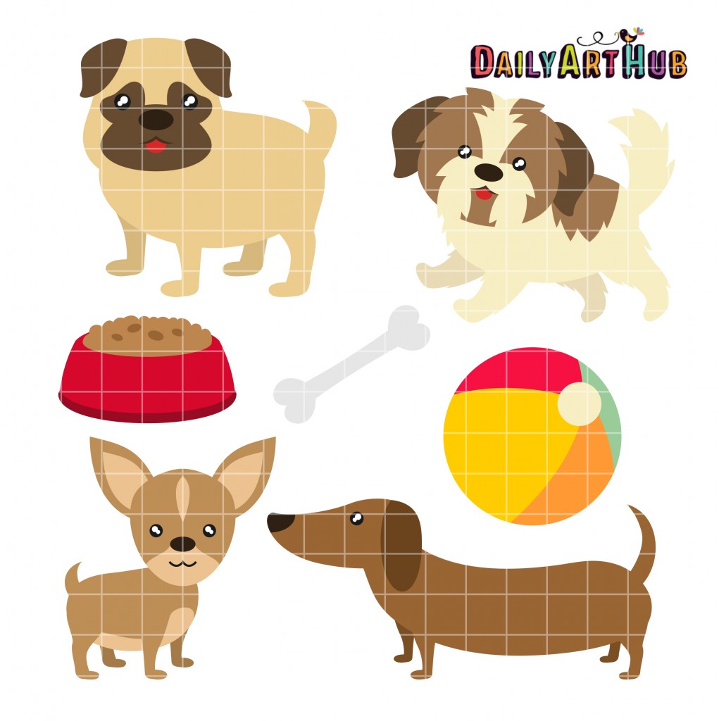 Toy Dog Breeds Clip Art Set – Daily Art Hub // Graphics, Alphabets & SVG