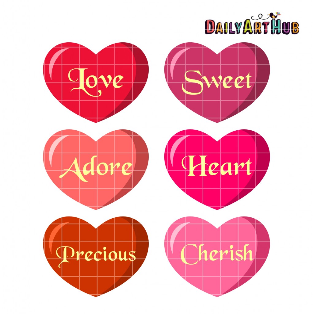 Definition Of Hearts Clip Art Set – Daily Art Hub // Graphics ...