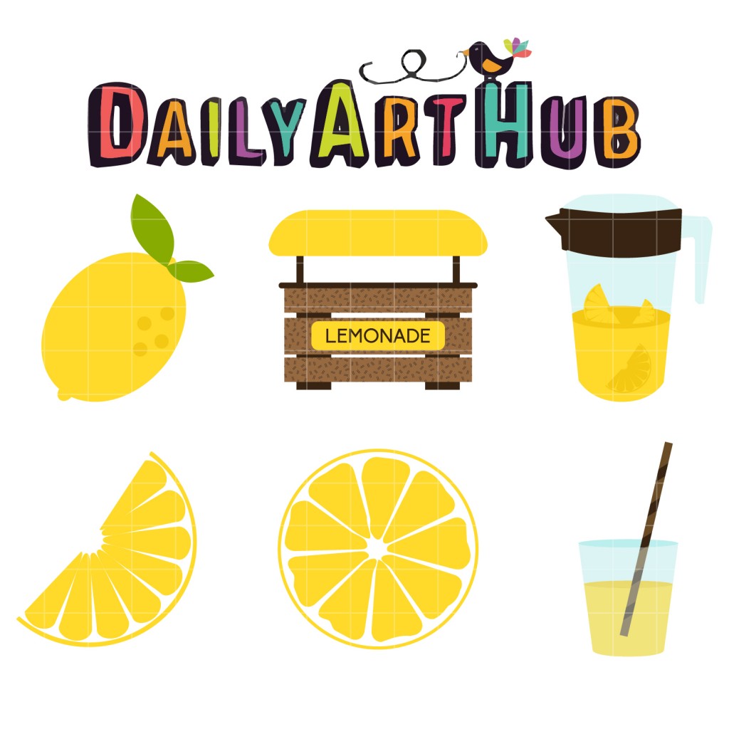 Lemonade Clip Art Set – Daily Art Hub // Graphics, Alphabets & SVG
