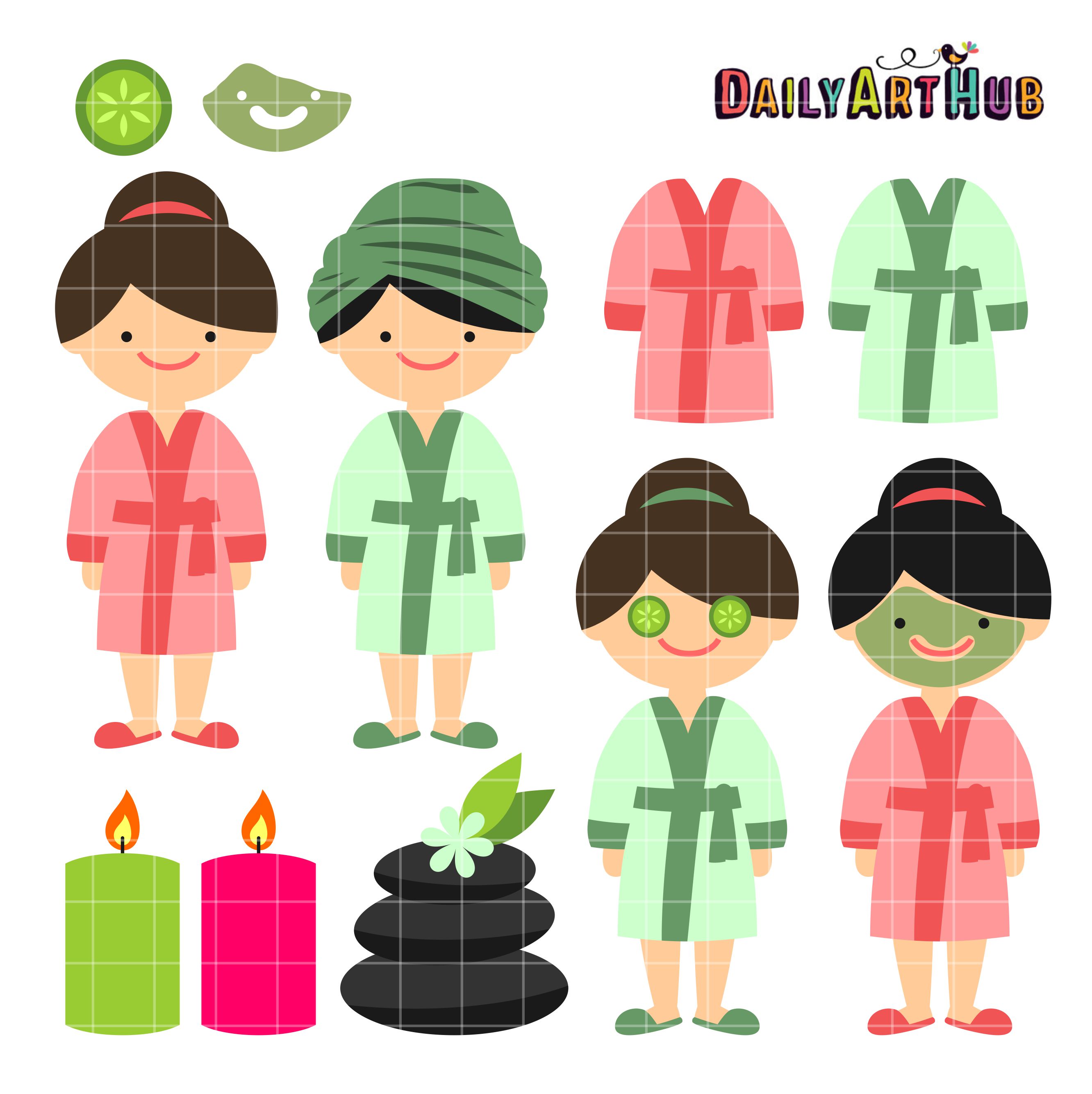 Spa Day Clip Art Set – Daily Art Hub – Free Clip Art Everyday