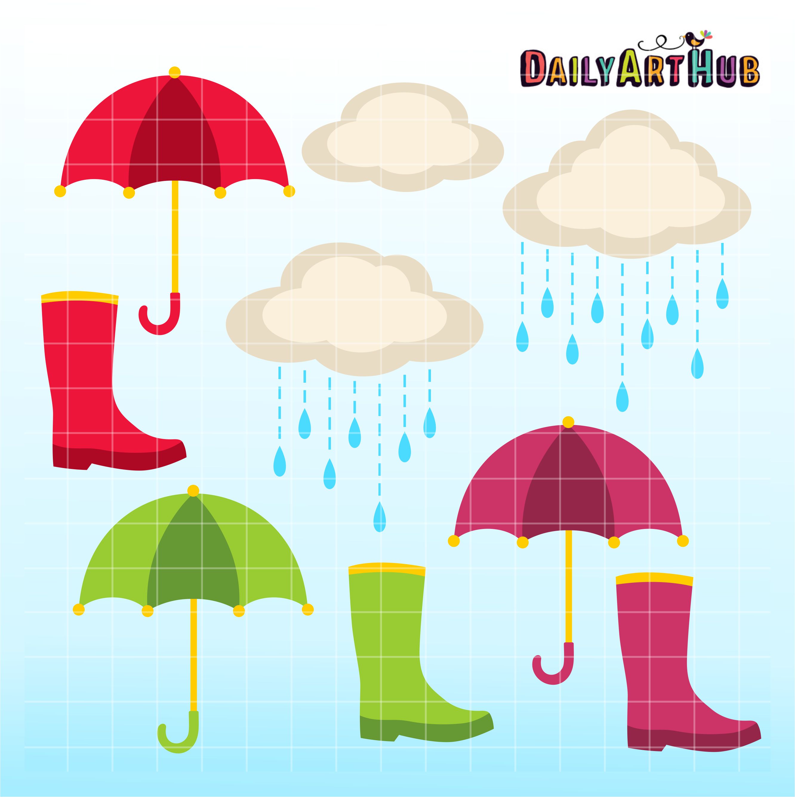 Rainy Day Clip Art Set – Daily Art Hub – Free Clip Art Everyday