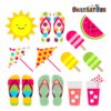 Summer Things Clip Art Set – Daily Art Hub // Graphics, Alphabets & SVG