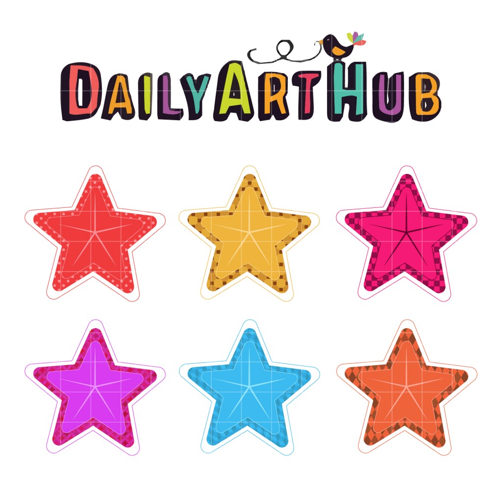 Decorative Stars Clip Art Set – Daily Art Hub // Graphics, Alphabets & SVG