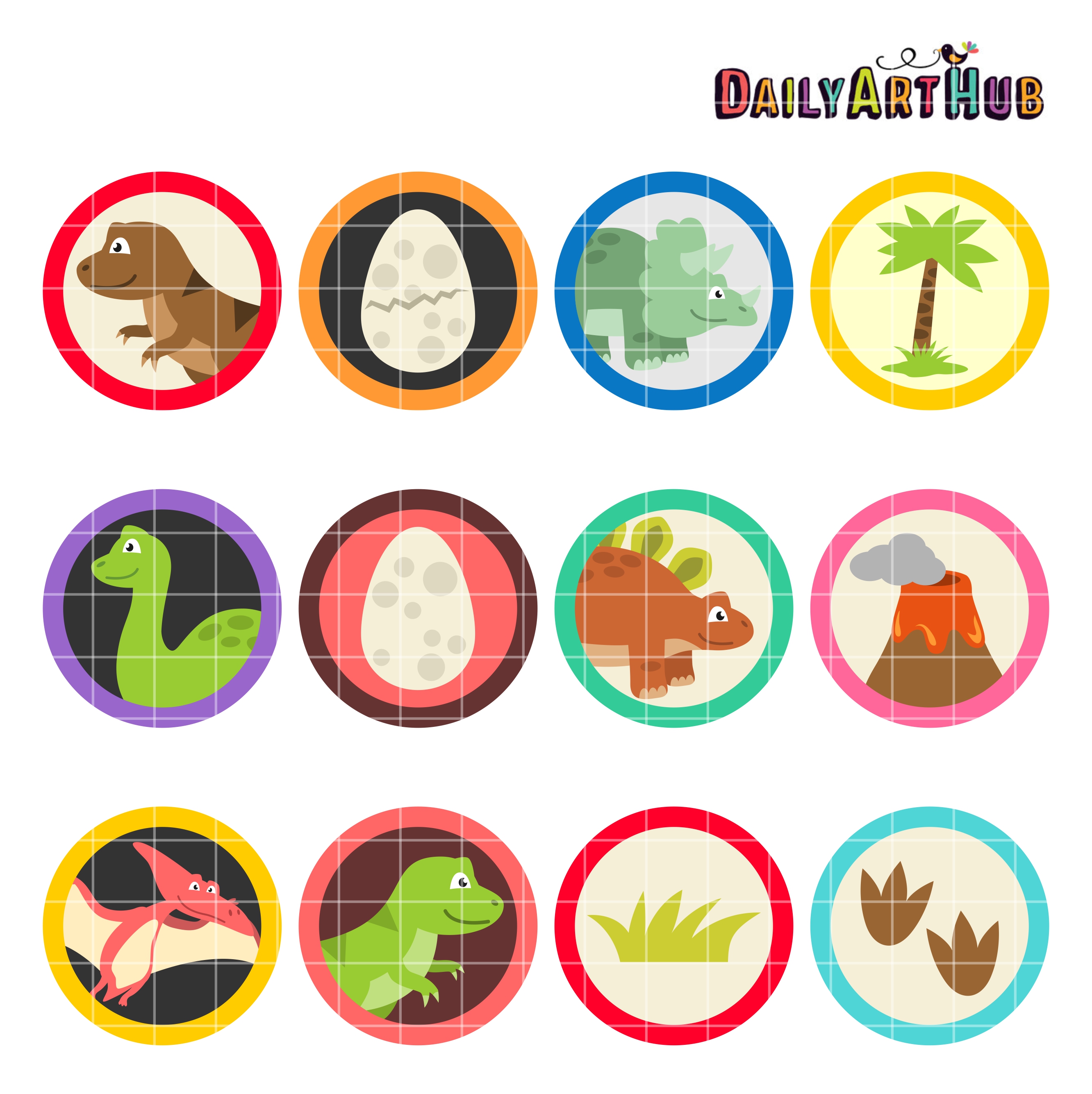 Dino Collage Clip Art Set – Daily Art Hub – Free Clip Art Everyday