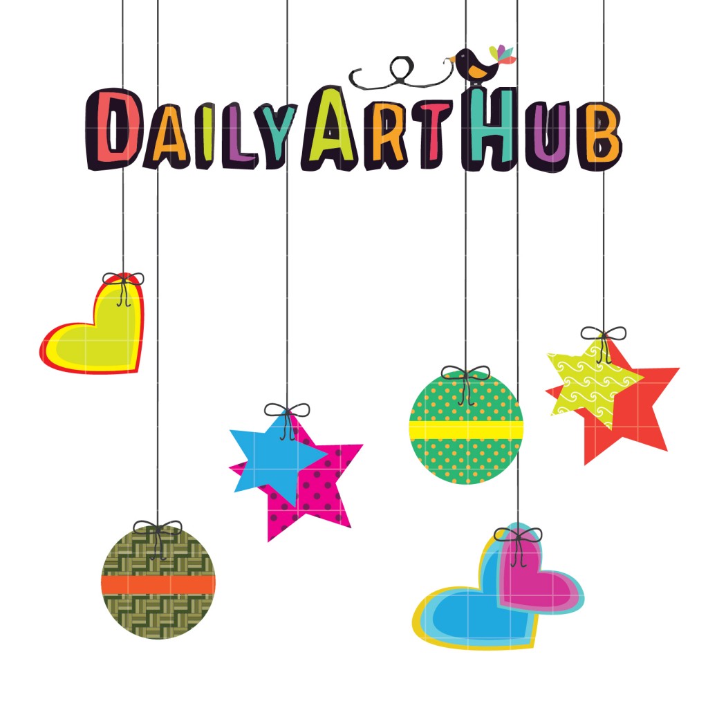 Hanging Objects Clip Art Set – Daily Art Hub // Graphics, Alphabets & SVG