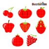 Red Fruits Clip Art Set – Daily Art Hub – Free Clip Art Everyday