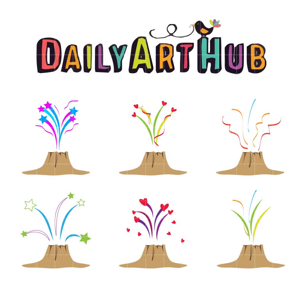 Volcano Clip Art Set – Daily Art Hub // Graphics, Alphabets & SVG