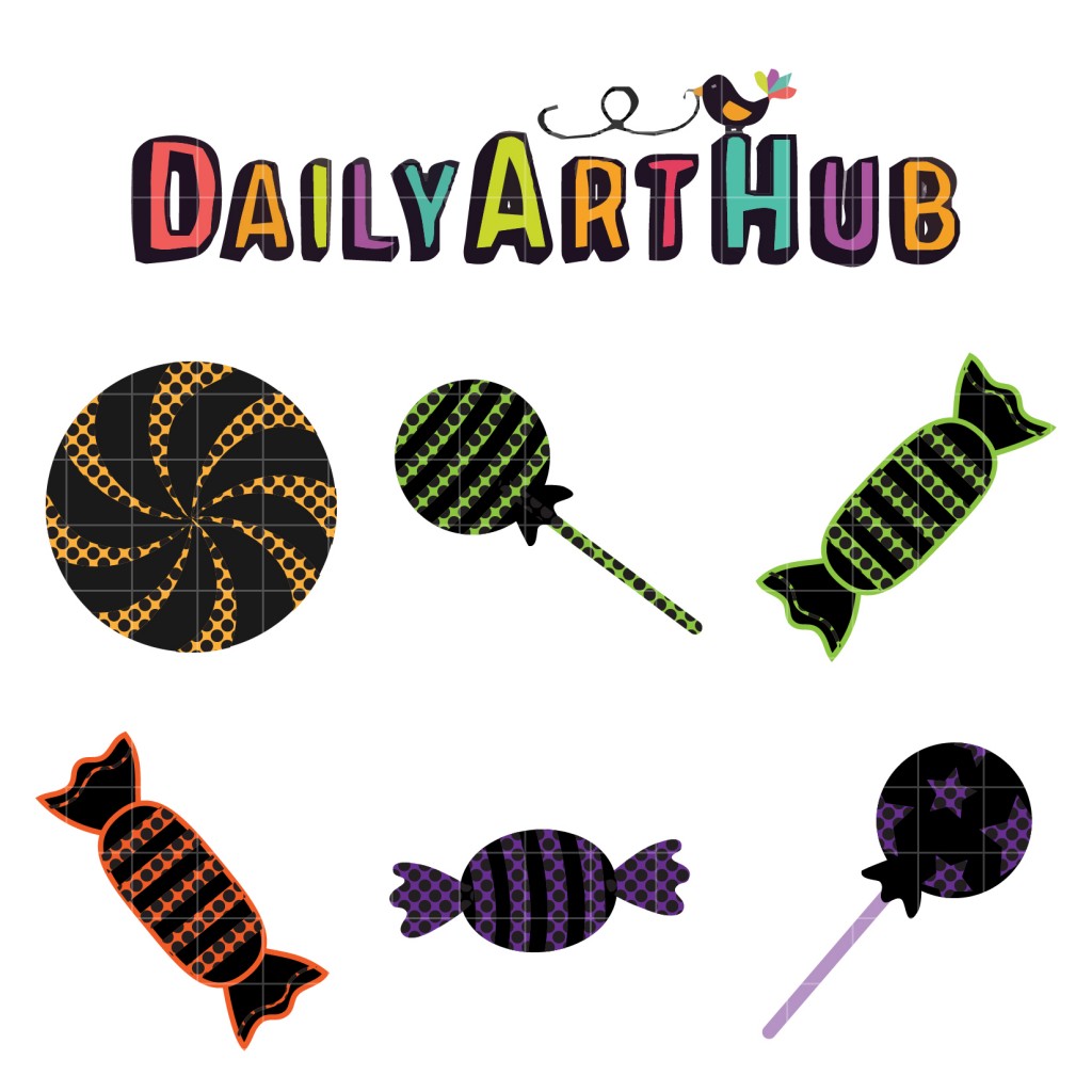 Halloween Candies Clip Art Set – Daily Art Hub // Graphics, Alphabets & SVG