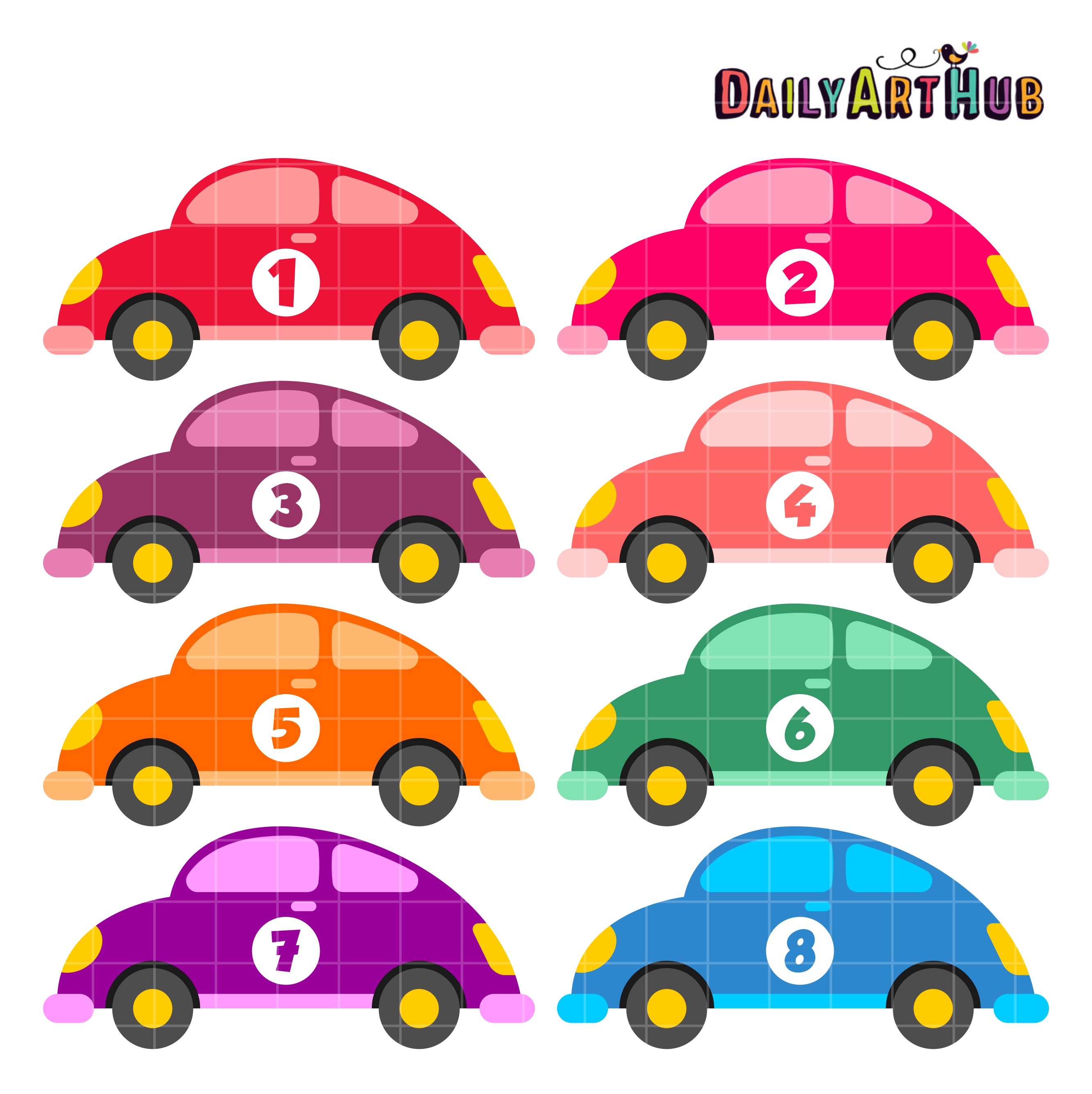 Pretty Cars Clip Art Set – Daily Art Hub – Free Clip Art Everyday