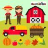 Fall Harvest Fun Clip Art Set – Daily Art Hub // Graphics, Alphabets & SVG