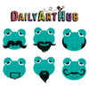 Frog Mustache Clip Art Set – Daily Art Hub // Graphics, Alphabets & SVG
