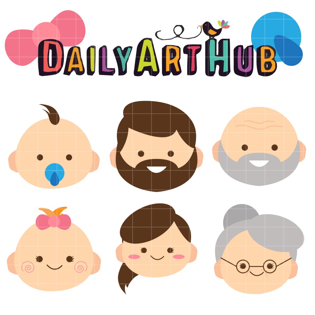 Happy Family Clip Art Set – Daily Art Hub // Graphics, Alphabets & SVG