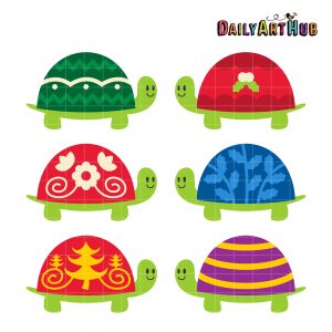 Turtle Shell Xmas Clip Art Set – Daily Art Hub // Graphics, Alphabets & SVG