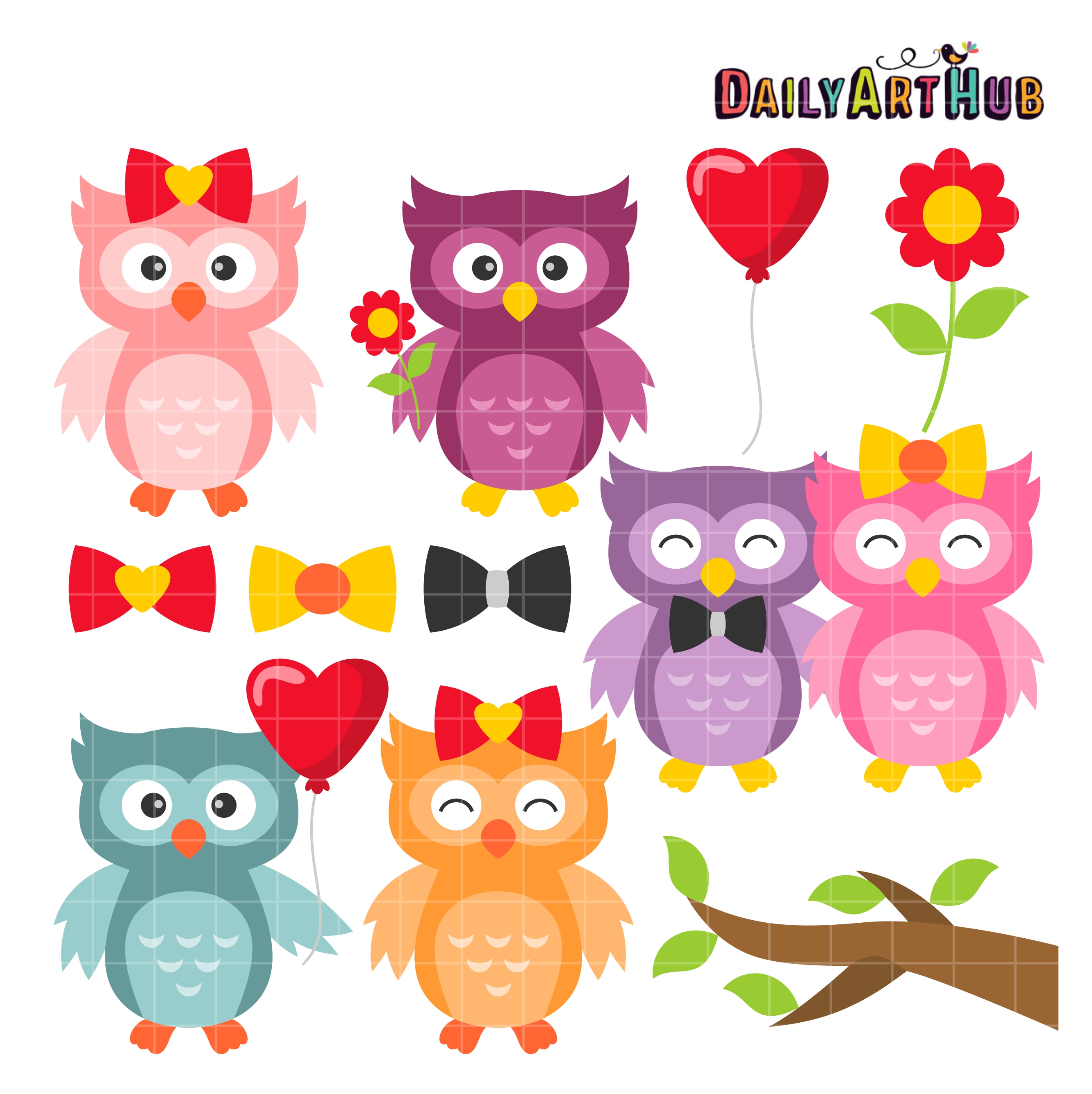 Love Owls Clip Art Set – Daily Art Hub – Free Clip Art Everyday
