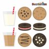 Milk And Cookies Clip Art Set – Daily Art Hub // Graphics, Alphabets & SVG