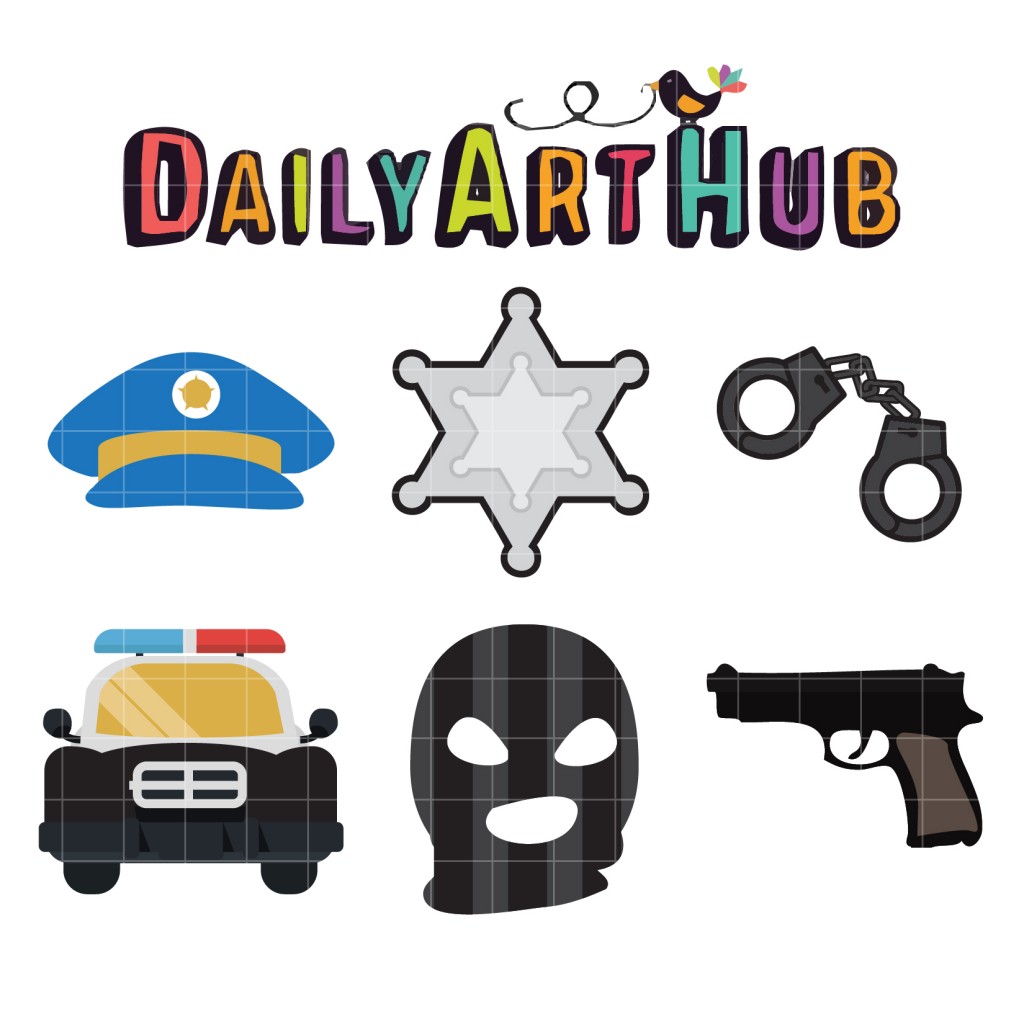 Police Clip Art Set – Daily Art Hub // Graphics, Alphabets & SVG