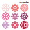 Simple Flower Shapes Clip Art Set – Daily Art Hub – Free Clip Art Everyday