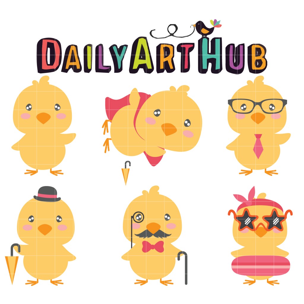 Cute Easter Chicks Clip Art Set – Daily Art Hub // Graphics, Alphabets ...
