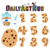Cookie Numbers Clip Art Set – Daily Art Hub // Graphics, Alphabets & SVG