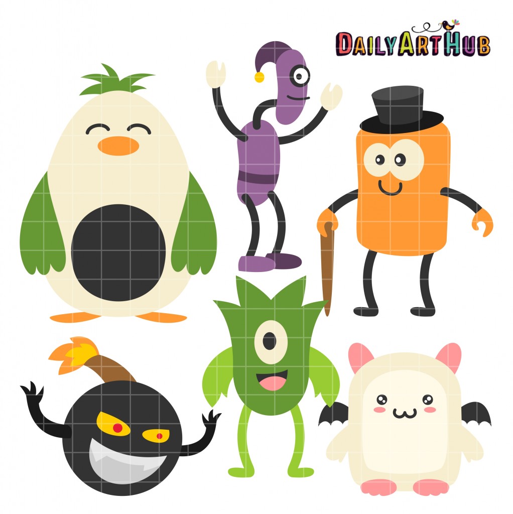 Fantasy Creatures Clip Art Set – Daily Art Hub // Graphics, Alphabets & SVG