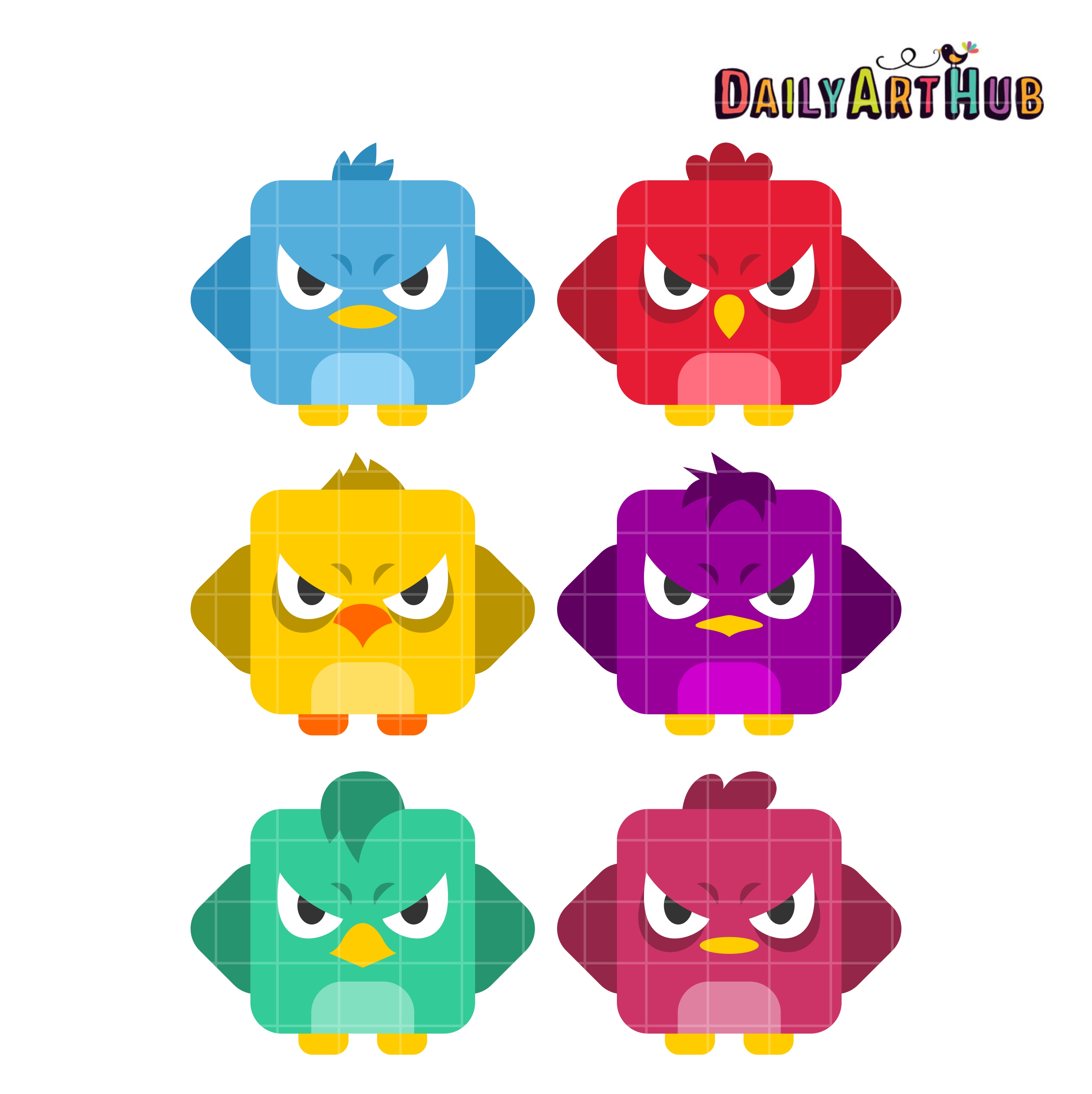 Grumpy Birds Clip Art Set – Daily Art Hub – Free Clip Art Everyday
