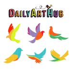 Cute Colorful Birds Clip Art Set – Daily Art Hub // Graphics, Alphabets ...