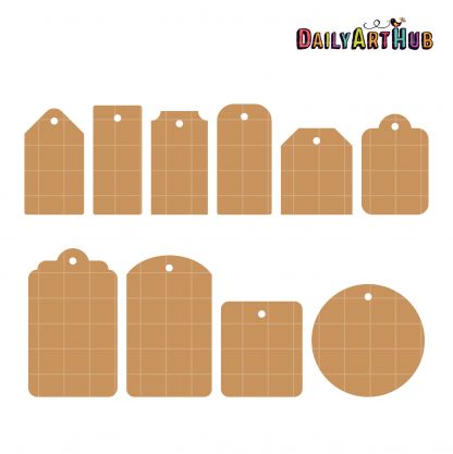 Tag Shapes Clip Art Set – Daily Art Hub – Free Clip Art Everyday
