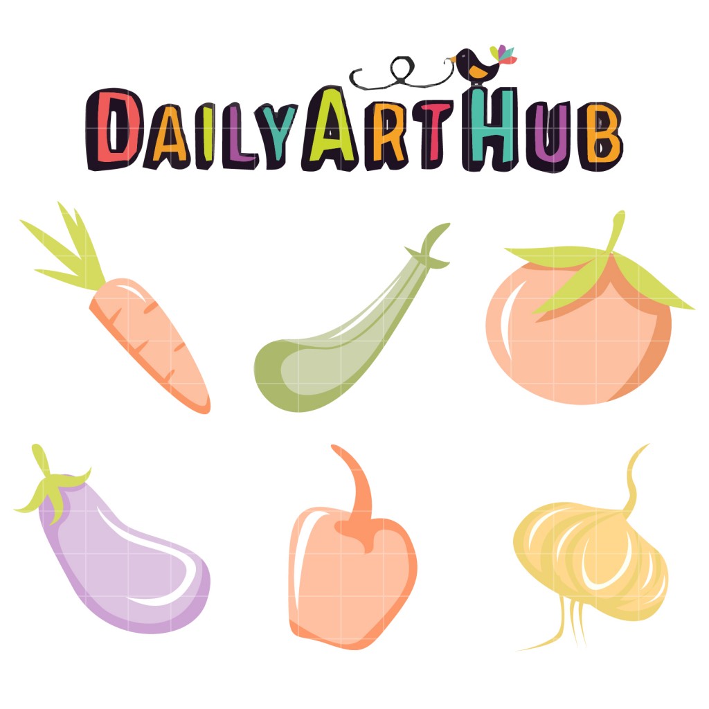Simple Veggies Clip Art Set – Daily Art Hub // Graphics, Alphabets & SVG