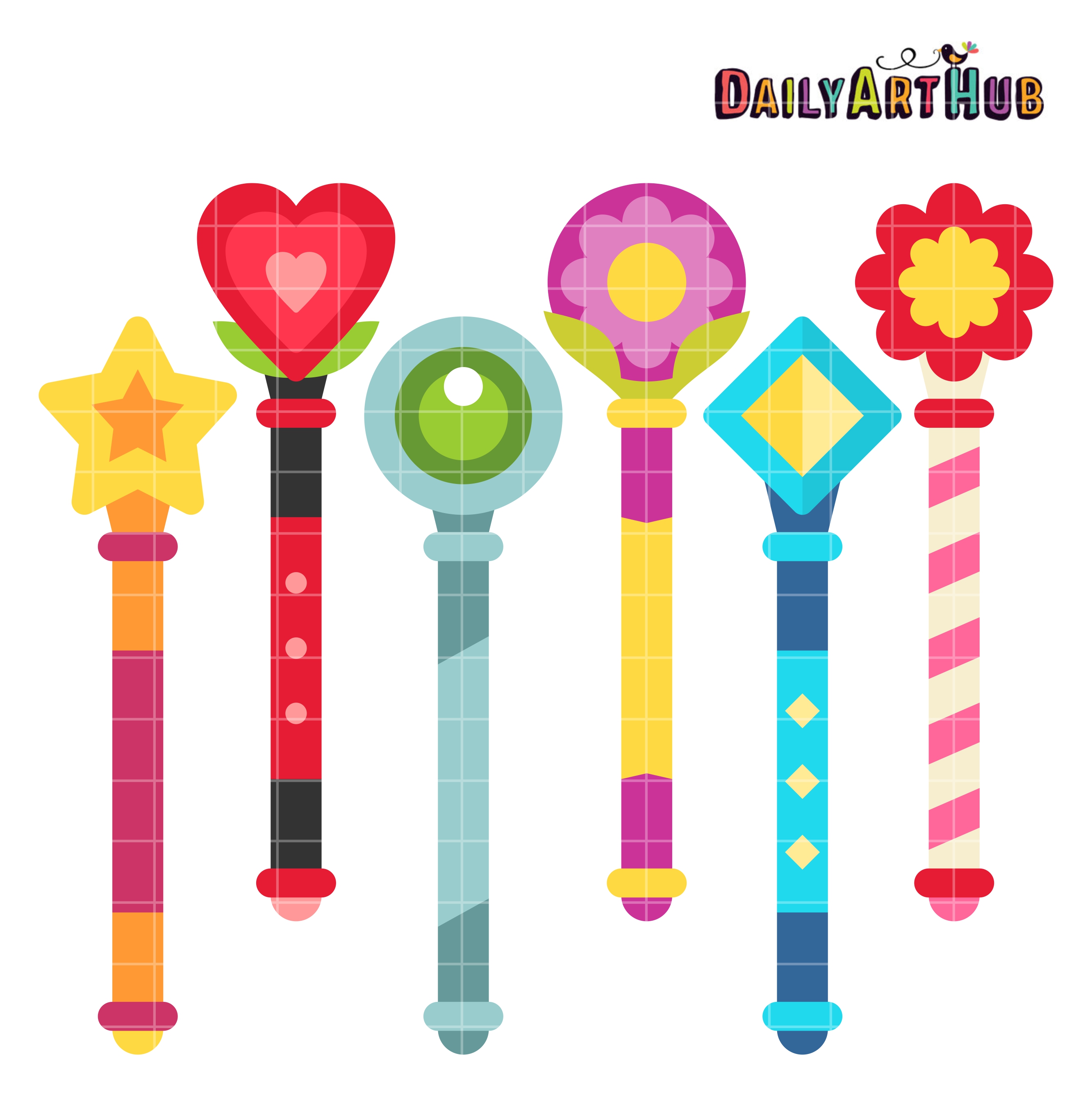 Magical Wands Clip Art Set – Daily Art Hub – Free Clip Art Everyday