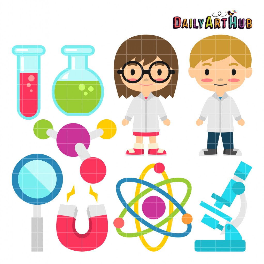 Science Fun Clip Art Set – Daily Art Hub // Graphics, Alphabets & SVG