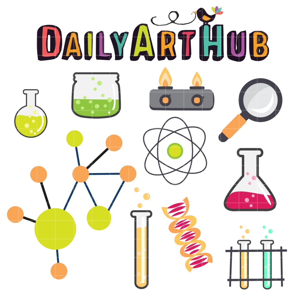 Science Lab Clip Art Set – Daily Art Hub // Graphics, Alphabets & SVG